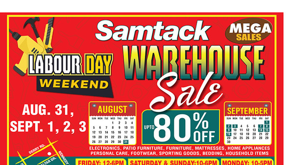 Ontario: Samtack Warehouse Sale | allsales.ca