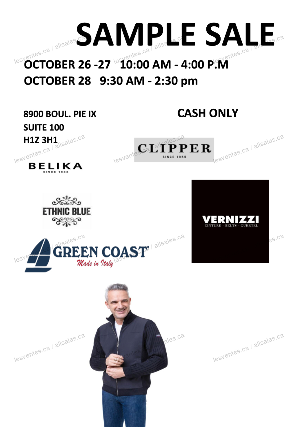 Sample Sale: BELIKA, CLIPPER & others | allsales.ca