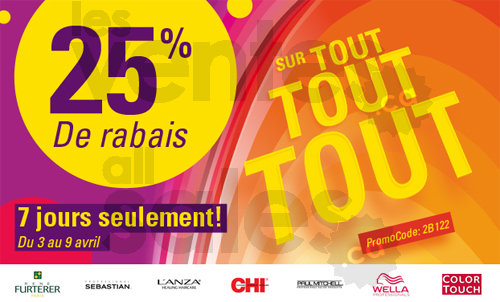 Produits coiffure en ligne - rabais 25%* | lesventes.ca