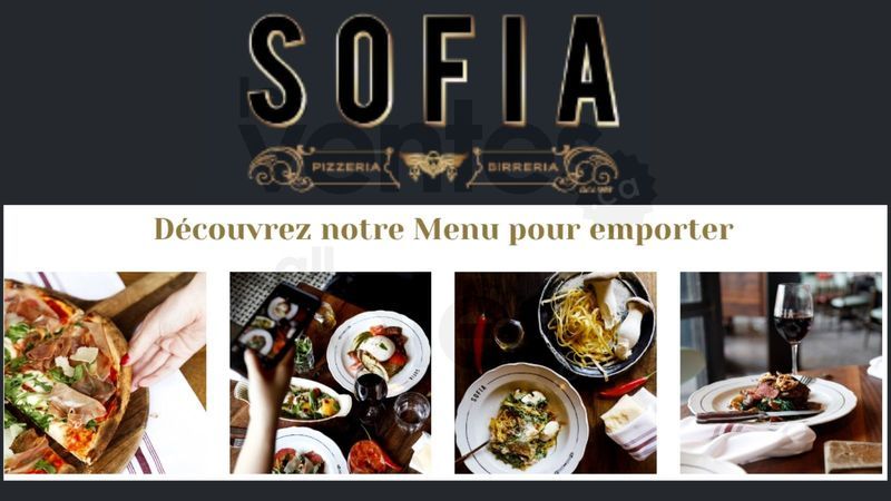 Pizzeria Sofia - Menu pour emporter | lesventes.ca