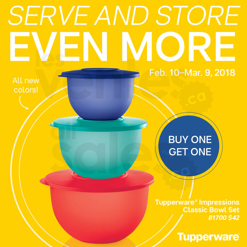 Classic Bowl Set 2 for 1 by Tupperware | allsales.ca