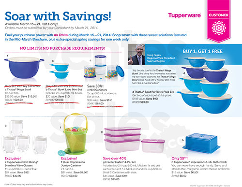 Tupperware - Soar with savings up to 50% | allsales.ca