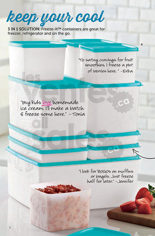 Tupperware-51% off Freeze-It containers | allsales.ca